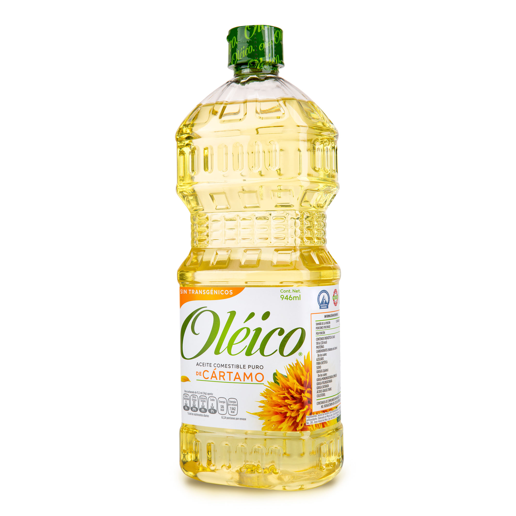 Aceite Oléico Puro De Cártamo 946Ml (3 Piezas) - Oléico